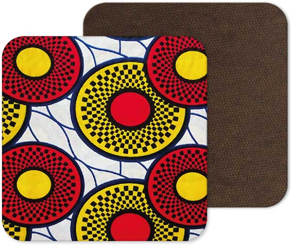 Fabric 100 – Unique African Print Coasters – nyagua