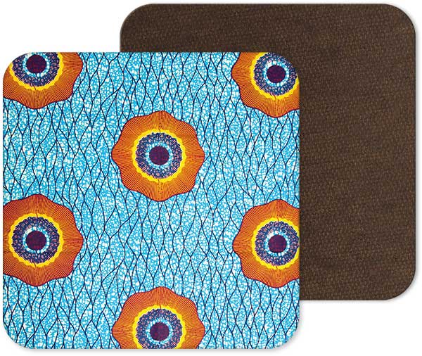 Fabric 104 – Unique African Print Coasters – nyagua