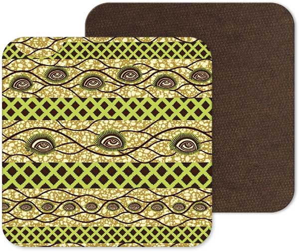 Fabric 118 – Unique African Print Coasters – nyagua