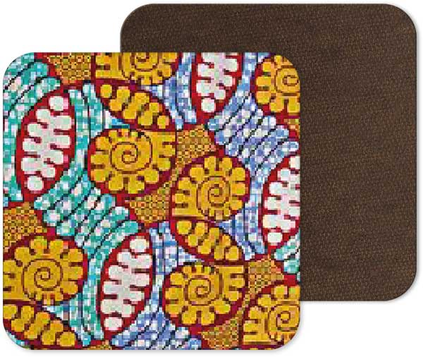 Fabric 73 – Unique African Print Coasters – nyagua