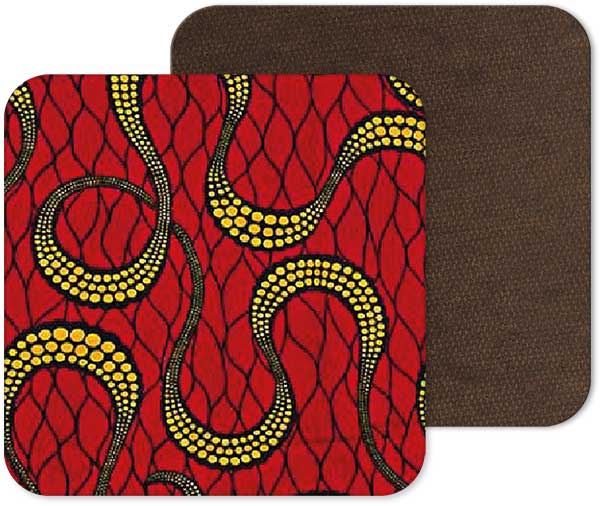 Fabric 76 – Unique African Print Coasters – nyagua