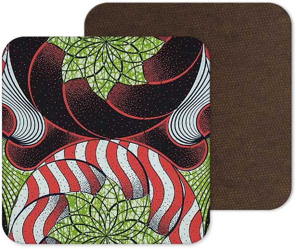 Fabric 78 – Unique African Print Coasters – nyagua