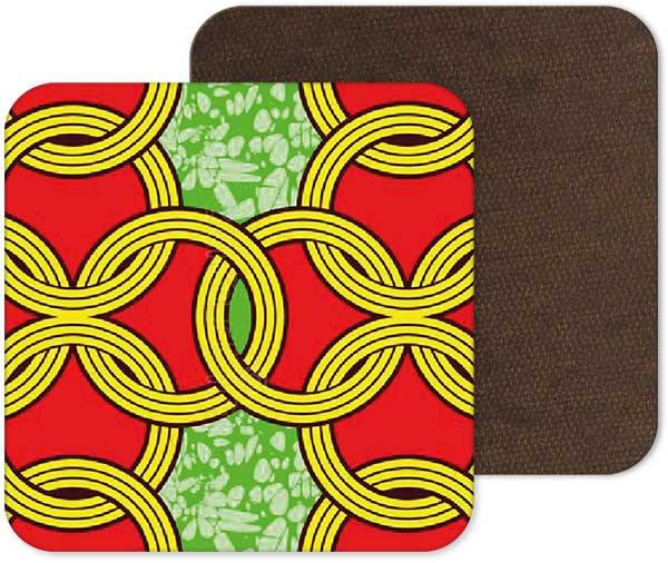 Fabric 84 – Unique African Print Coasters – nyagua
