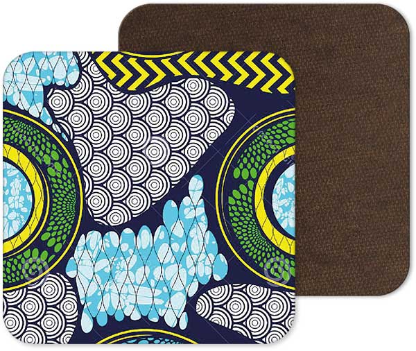 Fabric 88 – Unique African Print Coasters – nyagua