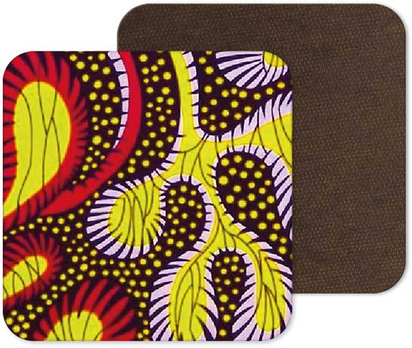 Fabric 96 – Unique African Print Coasters – nyagua